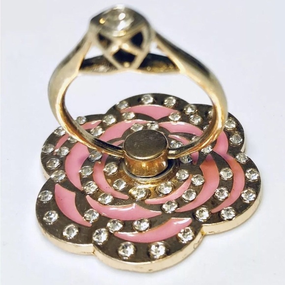 Cell Phones & Accessories | Rotating Ring Stand Mobile Rose Flower ...